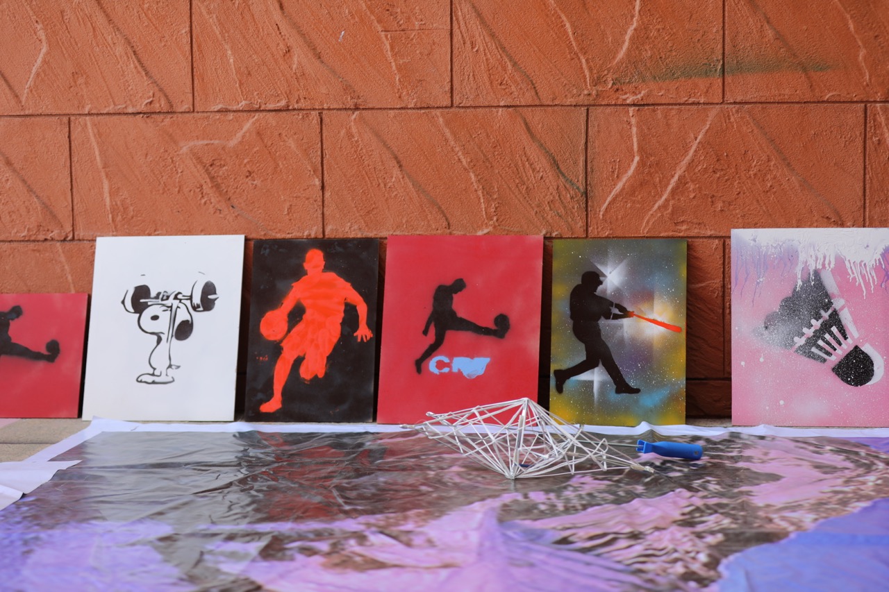 Stencil Art in Year 9 - Bangkok Patana School